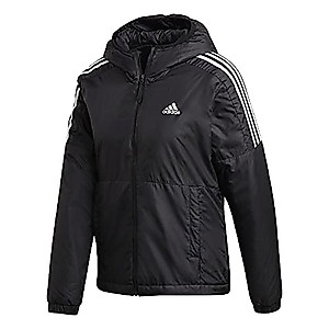 adidas Female Essentials Insulated Hooded Jacket, Black,M