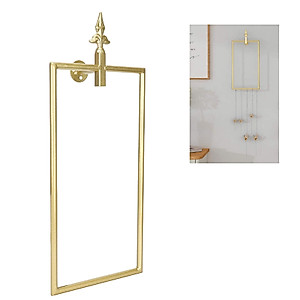 Towel Bar Towel Rack, Towel Ring Modern Home Decor Bathroom Towel Rack Metal Wall Mounted Towel Storage, Gold Hand Towel Holder for Bathroom Kitchen Hand Towel Bar Accessories