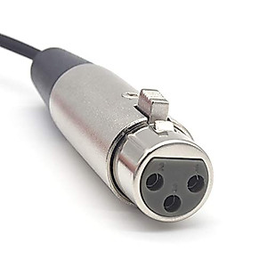 SiYear Mini -XLR Male to XLR Female Plug Microphone Cable for Blackmagic Pocket 4K Camera Video Assist 4K, Mini XLR 3 Pin Pro Lapel Audio Cable (5FT/1.5M)