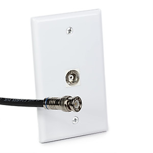 THE CIMPLE CO - BNC Cable, 100 FT, RG6 HD-SDI and SDI, with Two Male BNC Connections, 75 Ohm, Professional Grade, Low Loss, 30 Meter, Black