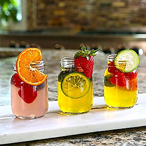 Kate Aspen Glass Set, Favors, Party Decor, Arts and Crafts, Set of 12 Mini Mason Jars, 12 Count