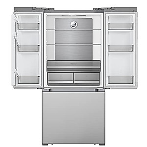 Hamilton Beach HBF1662 French Door Full Size Counter Depth Refrigerator with Freezer Drawer, 16.6 cu ft, Stainless