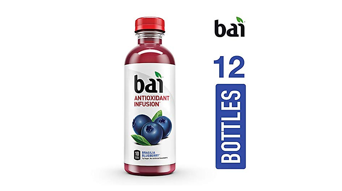Bai Brasilia Blueberry Water - Antioxidant Drinks, 12 Count
