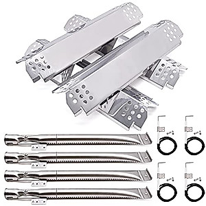 Grill Replacement Parts for Nexgrill 720-0830H, Nexgrill 720-0888, 720-0888N, Grill Burner Tubes, Heat Shield Tent Plates and Grill Igniters Kit Replacement for Home Depot Nexgrill 4 Burner 720-0830H
