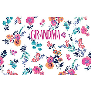 Tervis Made in USA Double Walled Dainty Floral Mother's Day Insulated Tumbler Cup Keeps Drinks Cold & Hot, 16oz, Grandma