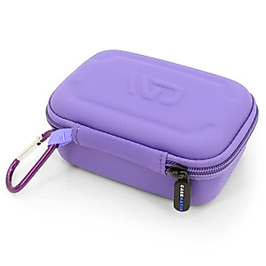 CASEMATIX Retro Handheld Game Console Case Compatible with HigoKids QS4 Portable Retro Video Game Player, Mademax RS-1 Console, E-MODS Arcade Pocket Player and More Up to 4.75", Purple Case Only