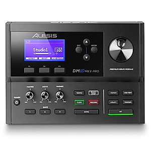 Alesis DM10 MKII Pro Kit | Ten-Piece Electronic Drum Kit with Mesh Heads & Pearl P932 Demonator Right Footed Single Chain with Interchangeable Cam Powershifter