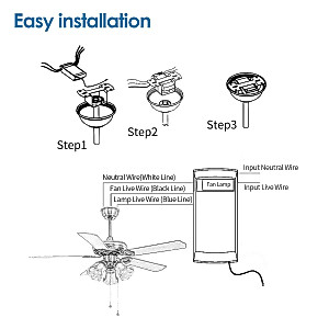 Lighting Groups 42 Inch Invisible Ceiling Fan with 3-Color Changing Light Remote Control Retractable Blades Fandelier for Living Room Dining Room Reversible Ceiling Fan with Indoor Lights (Gold)