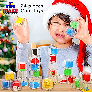 Brain Teaser Puzzles for Adults and Kids 24Pack | Mini Games Brain Games for Kids 4-8-12 | Mini Puzzles Bead Maze Ball Party Favors for Kids Ideas Stocking Stuffers for Teens and Adults