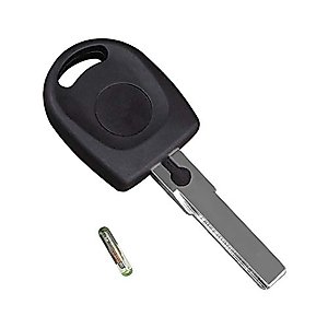 Car Key Case Fob Shell with Immobilizer ID48 Transponder Chip Uncut Key Blank Kit Vehicle Remote Key Replacement Spare Parts