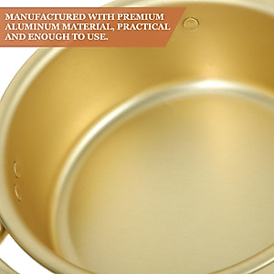 1 Set Instant Noodle Pot Korean Ramen Noodles Non Japanese Spoon Everyday Pan Hot Pot Korean Noodles Clay Cooking Double Korean Ramen Cookware Container Jumpsuit Household Aluminum