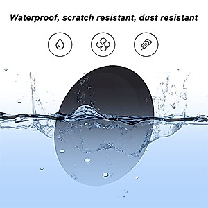 LiZHi Case for Apple Airtag Holder Airtag Case Cover Airtag Sticker Stick on Adhesive Mount Silicone for Tv Remote Car AirTag Phone Case 2 Pack，Black