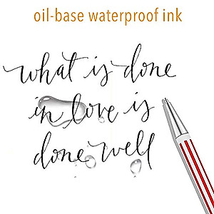 Unibene Slim Metal Retractable Ballpoint Pens Bulk of 6 Count, Patriotic American Flag for Swat, Veteran, Promotion, Graduation, Planner, Medium Point(1 mm Black Ink), School and Office Supplies