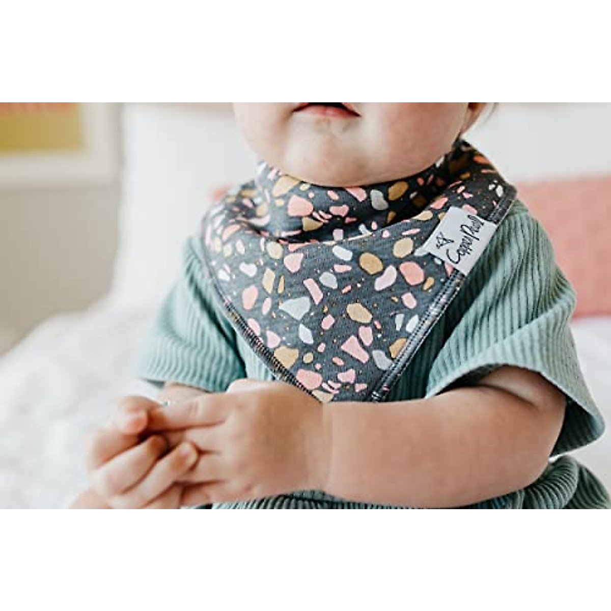 Copper Pearl Baby Bandana Drool Bibs for Drooling and Teething 4 Pack Gift Set “Zella