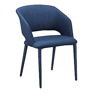 Moe's Home Collection HK-1002-26 William Dining Chairs, Navy Blue