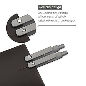 YOXMJDB Gel Pens, 5 Pcs 0.5mm Fine Point Smooth Writing Pens Japanese Cute Pens, High-End Series Black Ink Pens for Journaling Note Taking, School Office Supplies for Women Men (5 Pcs Morandi)