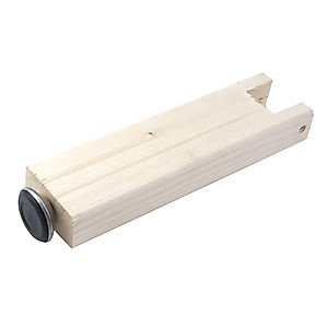 Mewutal 4PCS Wood Bed Frame Support Leg, Bed Part Replacement, Bed Support Bracket for Bedroom, with Mounting Screws and Adjustable Base (185mm, Adjustable 0-2cm)