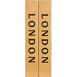 Barska Portable Diversion Dual Book Safe Concealed Lock Box for Secure and Discreet Hidden Storage of Valuables and Personal Items - London & London