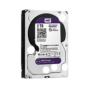 WD Purple 4TB Surveillance Hard Disk Drive - 5400 RPM Class SATA 6 Gb/s 64MB Cache 3.5 Inch - WD40PURX (Renewed)