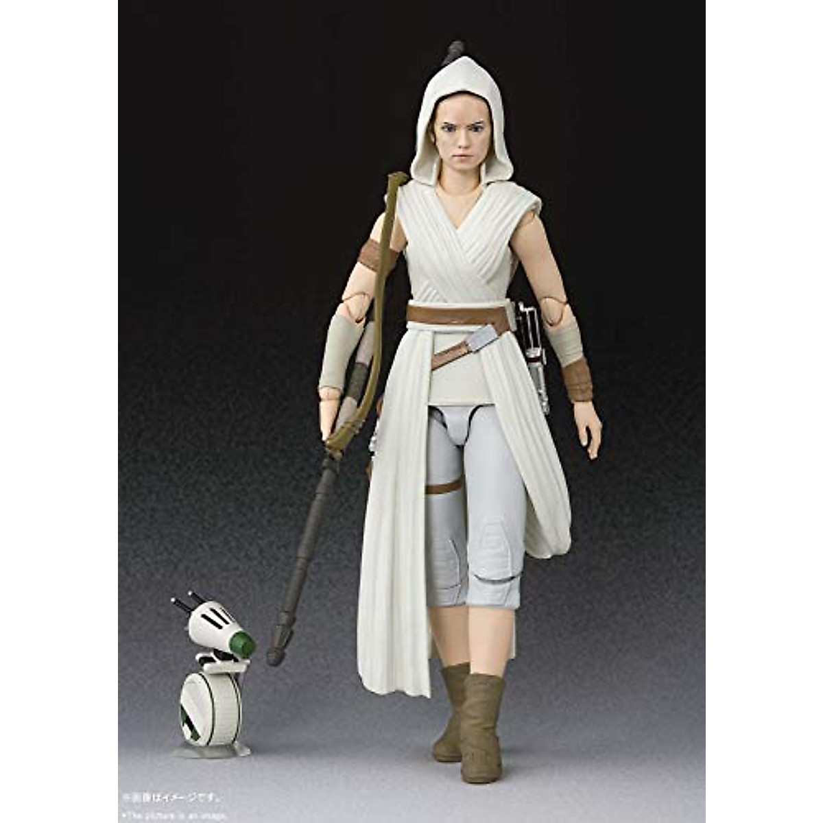 S.H. Figuarts Star Wars Rey & D-O (Star Wars: The Rise of Skywalker) Approx. 5.7 inches (145 mm), PVC & ABS, Pre-Painted Action Figure
