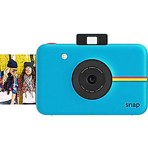 Zink Polaroid Snap Instant Digital Camera (Blue) with ZINK Zero Ink Printing Technology