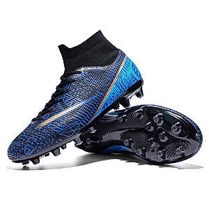 Soccer Cleats Mens Women Football Cleats Soccer Shoes Tacos De Futbol para Hombre Football Training Futsal Shoes Zapatos De Soccer para Hombres Professional Football Training Boots AG FG