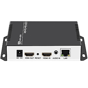 URayCoder H265 H264 4K HDMI Video Streaming Encoder IPTV with RTSP RTMPS HLS M3U8 UDP SRT ONVIF, HD HDMI to IP Live Broadcast Streamer Hardware for YouTube Facebook and Other Servers