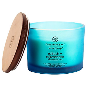 Chesapeake Bay Candle PT41327 Scented Candle, Refresh + Rejuvenate (Mediterranean Citrus), Coffee Table