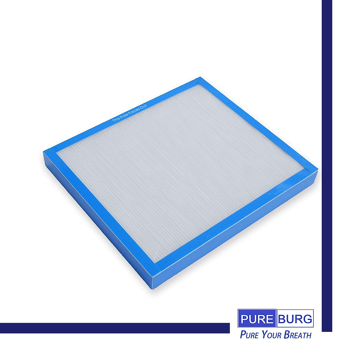 PUREBURG Replacement True HEPA Filter Kit Compatible with HoMedics Total Clean AF-10 AP-15 AR-10 Air Purifiers, Part Number AF-10FL AP-15CRF AF-15,H13 Activated carbon Air Clean Dust VOCs, 1+4