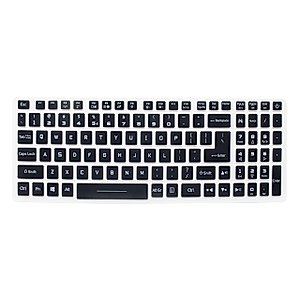 Silicone Keyboard Skin Compatible for Acer Nitro 5 AN515-43/44/45/54/55 15.6", AN517-54/53/51/52 NP515-51 Nitro 7 AN715-51/52 15.6", Acer Predator Helios 300 PH315-52/53 PH317-53/54 15.6" 17.3" (Black