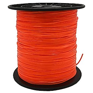 KAKO 080 Trimmer Line Square Weed Wacker String .080-Inch-by-1200-ft Commercial Grade Square String Trimmer Line, Weed Eater String .080 Fits Most String Trimmer(Orange)