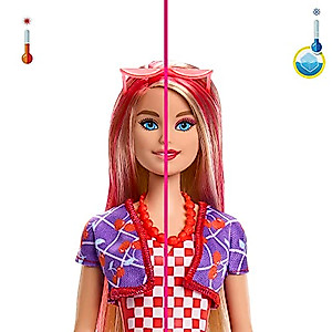 Barbie Color Reveal Doll & Accessories, Scented Sweet Fruit Series, 7 Surprises, 1 Barbie Doll (Styles May Vary)