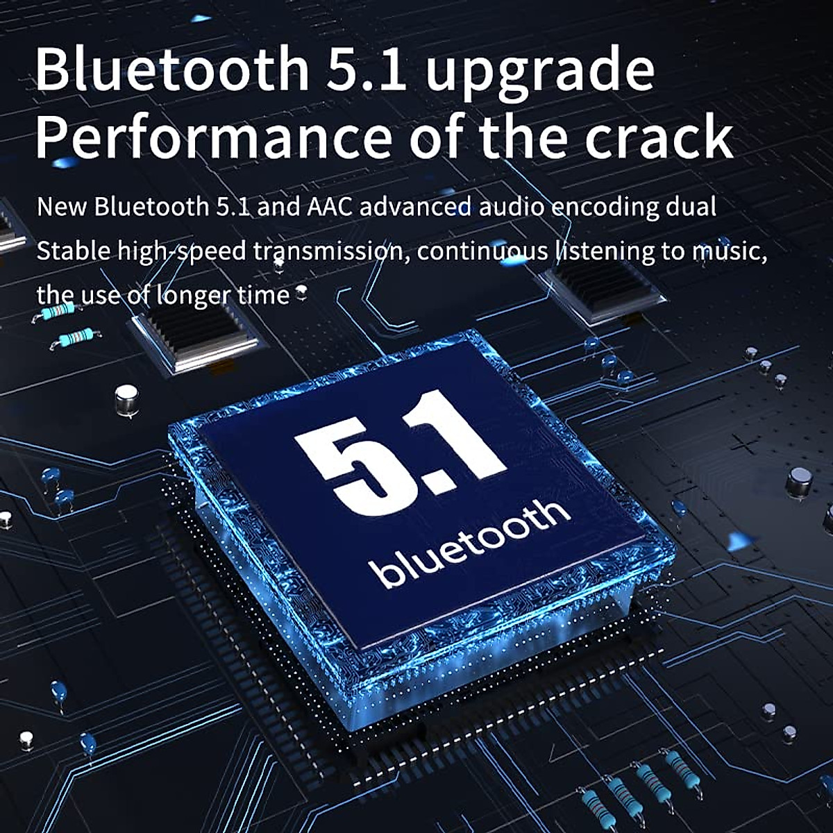 TEGAX Wireless Earbud, Chipset 5.1 Sport Headphones with Charging Case, Wireless Earphone 6D Stereo HiFi Sound Noise Cancelling for Working/Travel/Gym, Black (TG01)