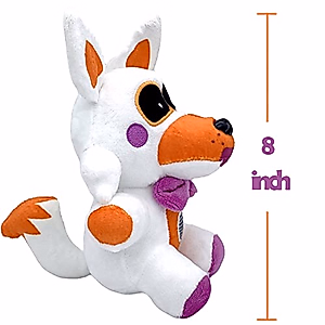 Milenzom Lolbit Plush 8 Inch,5 Nights Freddy Plushies Toys, Gifts for Fans