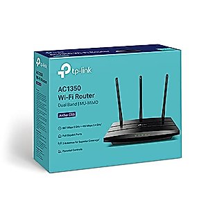 TP-Link AC1350 Gigabit WiFi Router (Archer C59) - Dual Band MU-MIMO Wireless Internet Router, Supports Guest WiFi and AP mode, Long Range Coverage