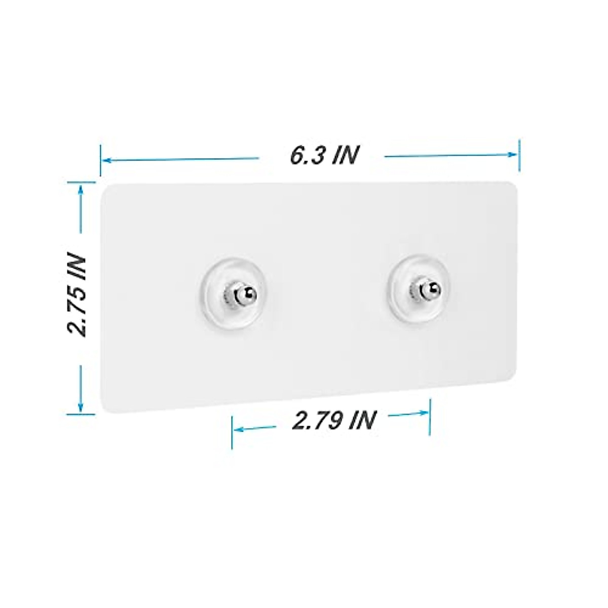 Gueryee 4Pcs Shower Caddy Adhesive Replacement, Screw Free Sticker for Shower Caddy Corner Shlef, Shower Adhesive Hooks with Strong Sticky, Seamless Screws for Shower Rack Basket Heavy Duty.