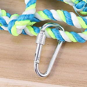 TEHAUX Rat Cage Accessories Toy for Parrots Ferret Hammock for Cage Small Animal Rope Net Ferret Climbing Rope Net Swing Toy for Parrot Bird Toys Parrot Toys Hamster Toys Pet Hammock Net