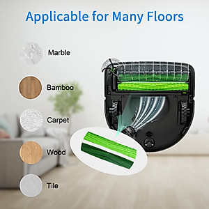 6 Pack S9 Replacement Brushes Parts for iRobot Roomba S9 (9150) S9+ S9 Plus (9550) S Series Wi-Fi Connected Robot Vacuum Cleaner, 3 Set Multi-Surface Rubber Brushes