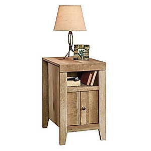 Sauder Dakota Pass Side Table, Craftsman Oak finish