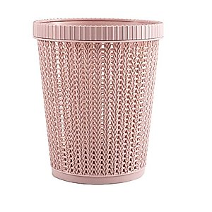 Hosaire. Waste Basket Trash Can Kitchen Waste Basket with Cover for Bathroom Home Office Dorm Kids Room 1 Pcs
