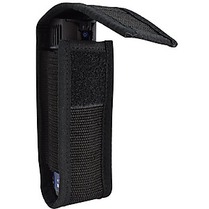Pepper Enforcement 4 oz. Splatter Stream Pepper Spray with Belt Clip Holster for Self Defense - Maximum Strength 10% OC Formula, Flip Top Safety Tactical Design, Personal Protection Devices