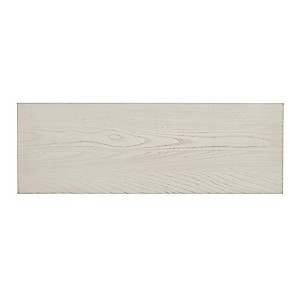 Powell Linon Willow Wood Dining Bench in Smokey White and Dark Gray