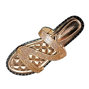 ZHOUXINGB Slippers for Women, Black Platform Sandals Diamond Sandals Zipper Back Sneakers Size 10 Shoes Purple Boots Dressy Tan Sandals for Women