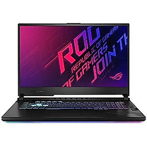 ASUS ROG Strix G17 17.3" Full HD 120Hz Gaming Notebook Computer, Intel Core i7-10750H 2.6GHz, 8GB RAM, 512GB SSD, NVIDIA GeForce GTX 1660 Ti 6GB, Windows 10 Home, Black