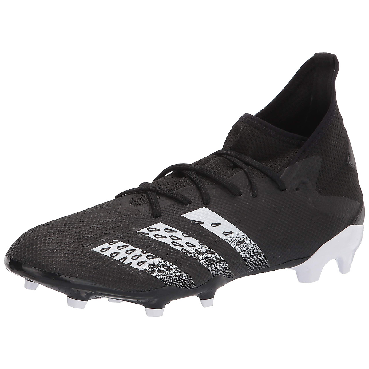 adidas Predator Freak .3 Firm Ground Soccer Shoe (mens) Black/White/Black 9.5