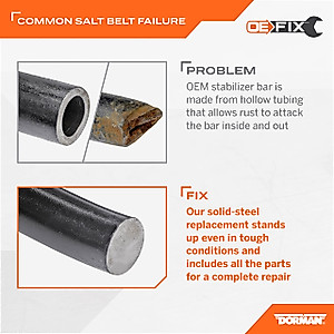 Dorman 927-100 Front Suspension Stabilizer Bar Compatible with Select Models (OE FIX)