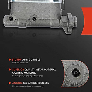 A-Premium Brake Master Cylinder with Reservoir and Cap Compatible with Jeep Vehicles - CJ5 1978-1983, CJ7 1978-1986, Scrambler 1981-1985 - Replaces 5358746, 535974, 58133921, 8983500995