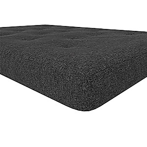 DHP Trule 6-Inch Bonnell Coil Futon Mattress, Microfiber, Full, Dark Gray
