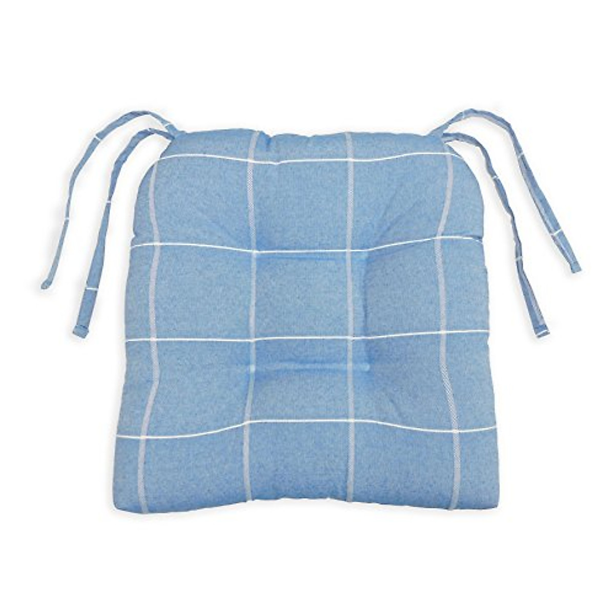 Arlee Highland Set of 2 Chair Pad, 2 Count (Pack of 1), Blue