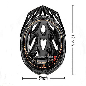 Adult Cycling Bike Helmet,Lightweight Unisex Bike Helmet,Premium Quality Airflow Bike Helmet (Black)